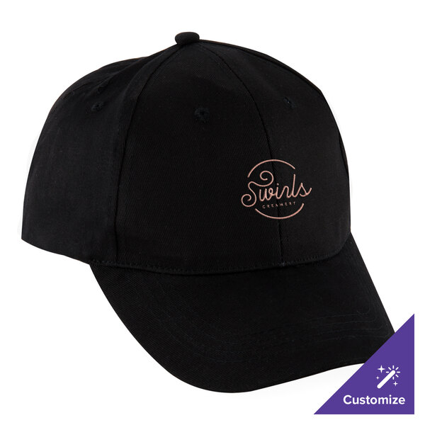 Chef Revival Black Customizable Embroidered 6-Panel Baseball / Cap