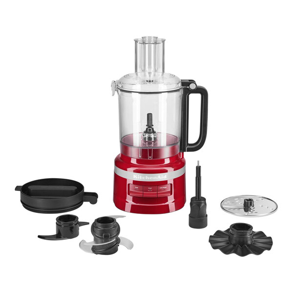 KitchenAid KFP0921ER Empire Red 9-Cup Food Processor - 120V