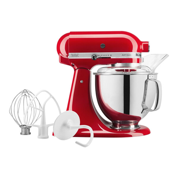 KitchenAid KSM150PSPA Artisan Series Passion Red 5 Qt. Tilt Head ...