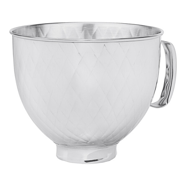 KitchenAid KSM5SSBQB 5 Qt. Quilted Stainless Steel Mixing Bowl with ...