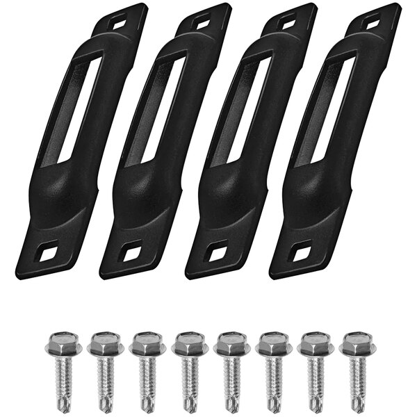 Snap-Loc E-Track Black Single Strap Anchor with Self-Drilling Screws ...