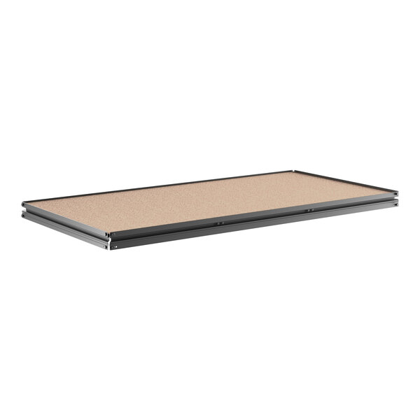 Lavex Industrial 24" x 48" Black Z-Beam Particleboard Shelves for 4-Shelf Boltless Shelving ...