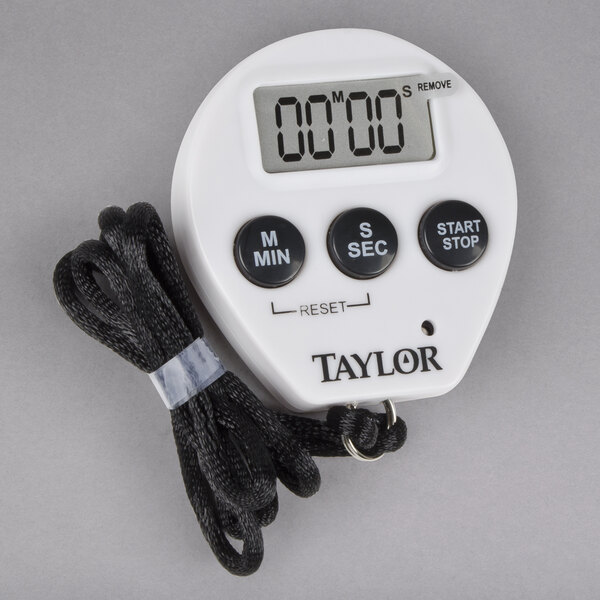 Taylor 5816N Digital 100 Minute Kitchen Timer / Stopwatch with Lanyard
