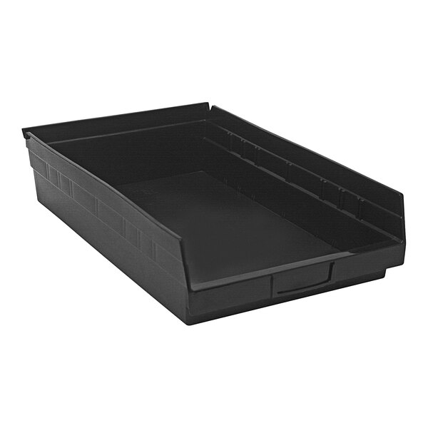 Quantum 17 7/8" x 11 1/8" x 4" Black Conductive Shelf Bin QSB110CO