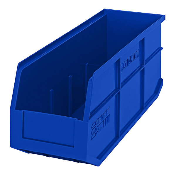 Quantum 18" x 6" x 7" Blue Stackable Shelf Bin SSB461BL