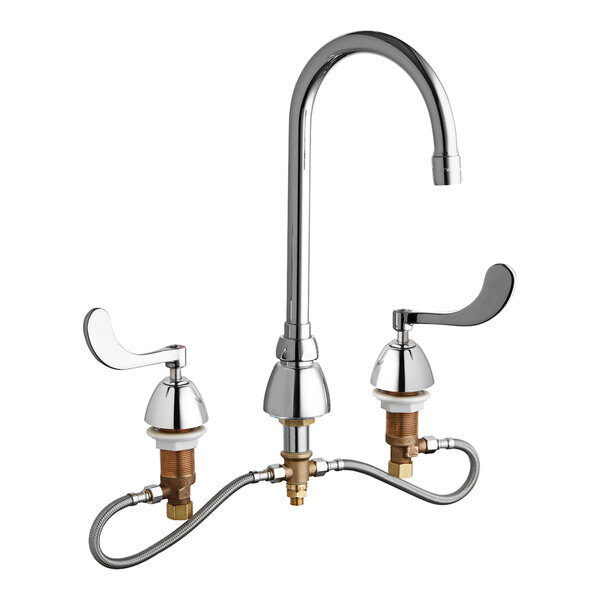 Chicago Faucets 786-HGN2AE3AB 2.2 GPM Deck-Mounted Faucet with 5 1/4 ...