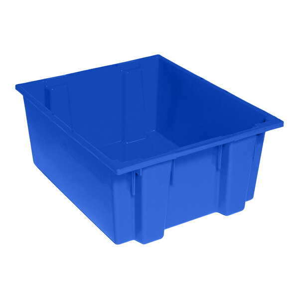 Quantum 23 1/2" x 19 1/2" x 10" Blue Stack and Nest Tote SNT225BL