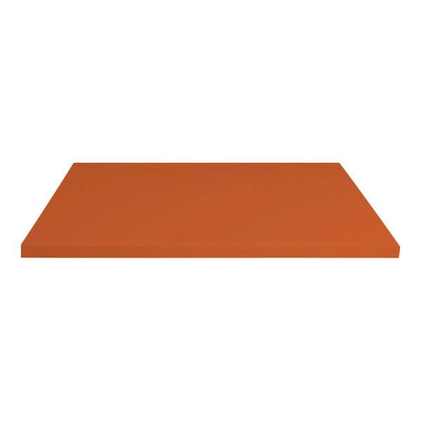 Perfect Tables 24" x 24" Indoor Square Microtexture Tangerine Table Top