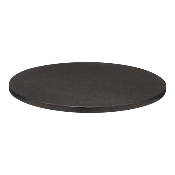 Perfect Tables 30" Outdoor Round Smooth Gray with Silver Sparkle Table Top