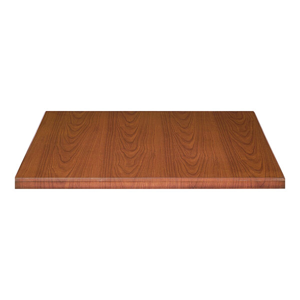Perfect Tables 48" x 48" Outdoor Square Cherry Woodgrain Table Top
