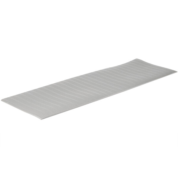 Cactus Mat 1025R-E2 Tredlite 2' Wide Gray Ribbed Vinyl Anti-Fatigue Mat ...
