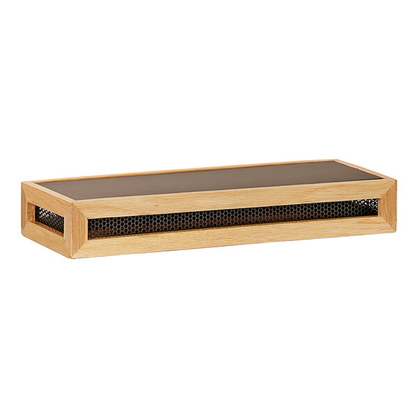 Cal-Mil Camden 20 1/2" x 7" x 4" Black Metal / Oak Wood Reversible ...