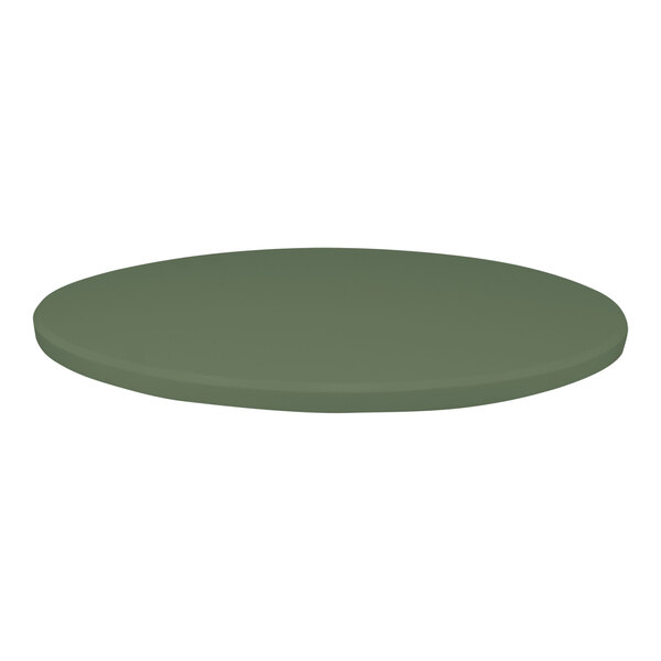 Perfect Tables 30" Indoor Round Microtexture Olive Green Table Top