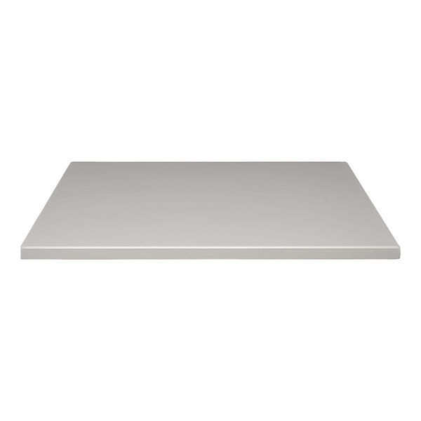 Perfect Tables 30" x 30" Outdoor Square Smooth Stone Gray Table Top