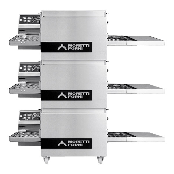Moretti Forni T64E Electric Ventless Triple Stacked Conveyor Oven ...