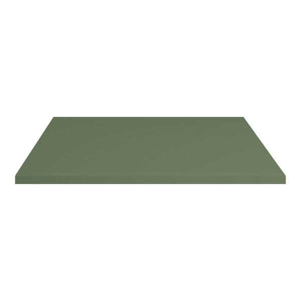 Perfect Tables 24" x 24" Indoor Square Microtexture Olive Green Table Top