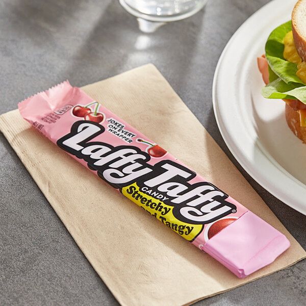Laffy Taffy Stretchy and Tangy Cherry Candies 1.5 oz. - 288/Case