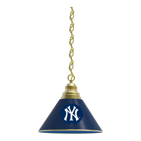 Holland Bar Stool New York Yankees Logo Pendant Light with Brass Finish ...