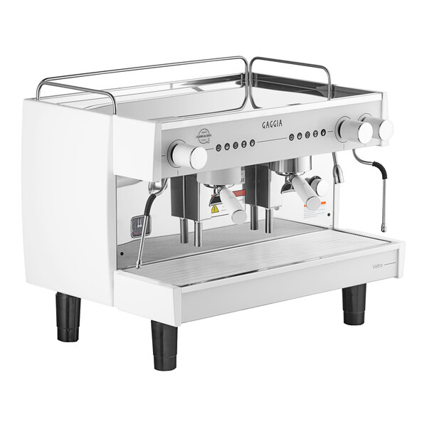 Gaggia Vetro White 2 Group Automatic Tall Espresso Machine - 220V