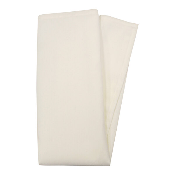 Snap Drape Ivory 20" x 20" 100% Spun Polyester Hemmed Cloth Napkin - 12 ...