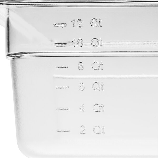 Choice Full Size 4" Deep Clear Polycarbonate Food Pan