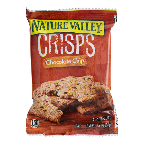 Nature Valley Crisps Chocolate Chip Snack Pack 1.2 oz. - 120/Case