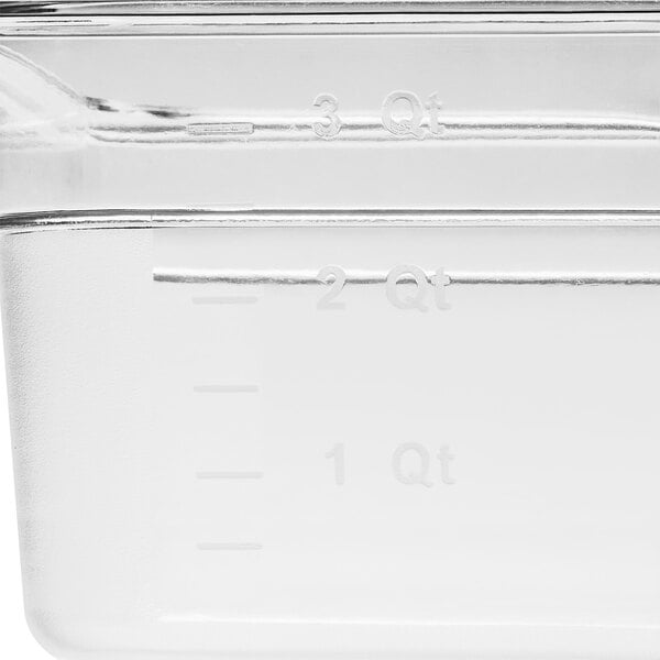 Choice 1/3 Size 4" Deep Clear Polycarbonate Food Pan