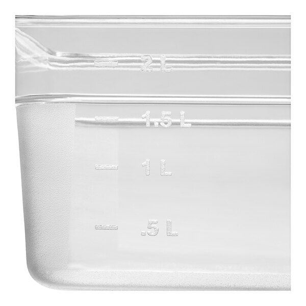 Choice 1/4 Size 4" Deep Clear Polycarbonate Food Pan