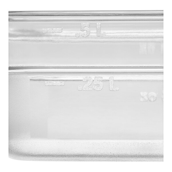 Choice 1/9 Size 2 1/2" Deep Clear Polycarbonate Food Pan