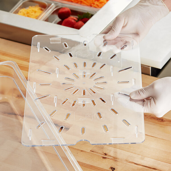 Choice Full Size Clear Polycarbonate Drain Tray