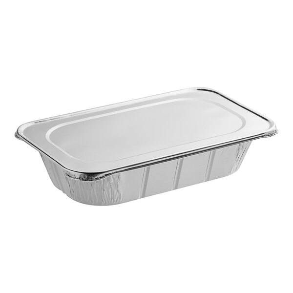 Western Plastics Quarter Size Foil Steam Table Pan and Lid 2 1/4" Deep ...