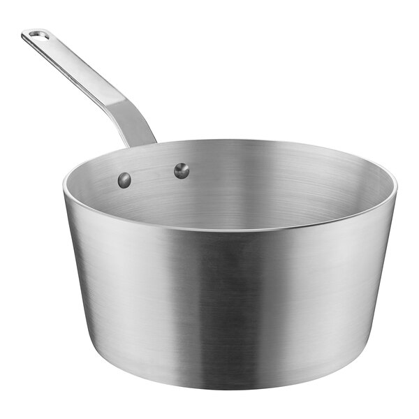 Vollrath Wear-Ever 5.5 Qt. Tapered Aluminum Sauce Pan with Plated ...
