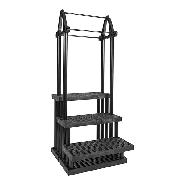 SPC Retail SM367203W Benchmaster 36" x 39" x 84" Black Plastic Three ...