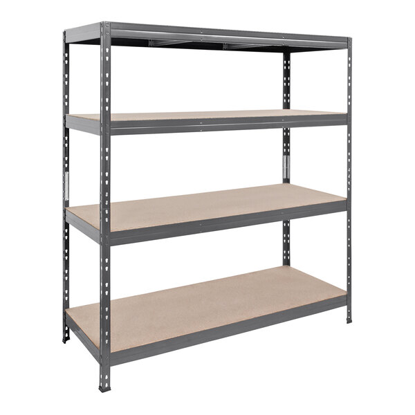 AR Shelving Garage Series 18" x 59" x 71" 4-Shelf Boltless Rivet ...