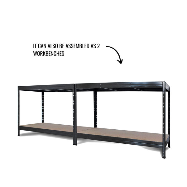 AR Shelving Garage Series 18" x 59" x 71" 4-Shelf Boltless Rivet ...