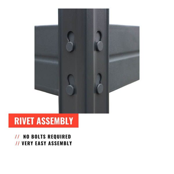 AR Shelving Garage Series 18" x 59" x 71" 4-Shelf Boltless Rivet ...
