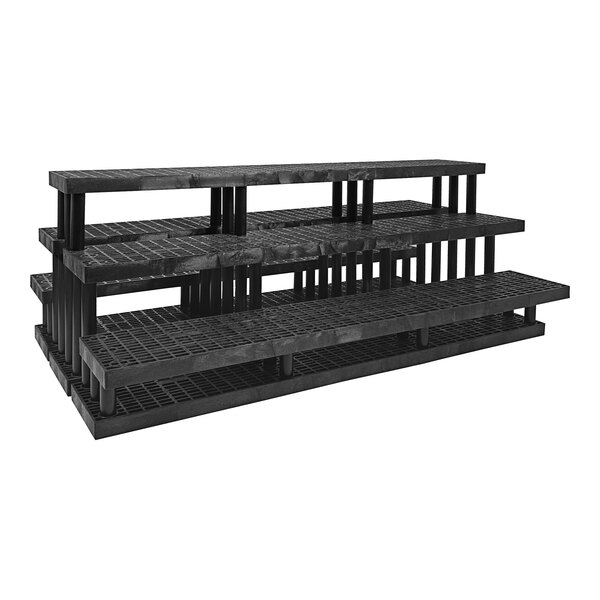 SPC Retail SM963605P Benchmaster 96" x 63" x 36" Black Plastic Five ...