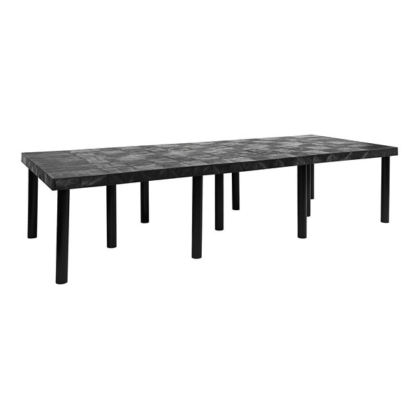 SPC Retail BMS962401S3 Benchmaster 96" x 36" x 24" Black Plastic Solid ...