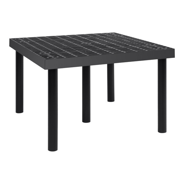 SPC Retail BM362401S3 Benchmaster 36" x 36" x 24" Black Plastic Grid ...