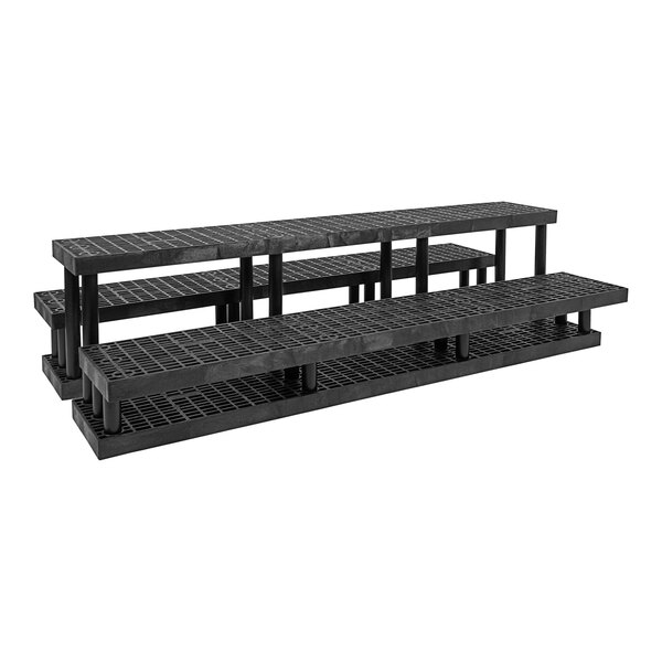 SPC Retail SM962403P Benchmaster 96" x 51" x 24" Black Plastic Three ...