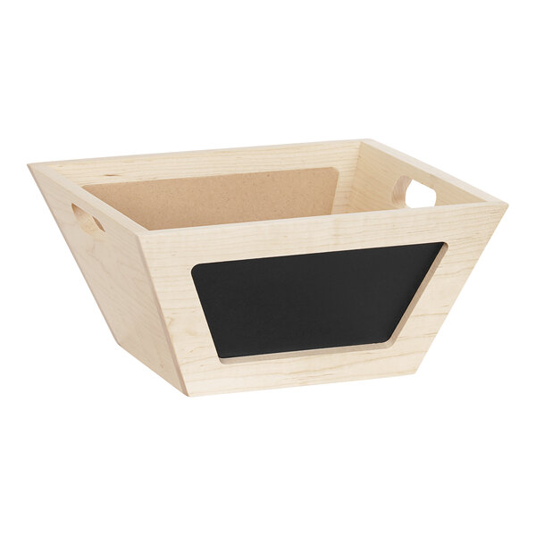 Cal-Mil Blonde 12" x 12" x 6" Maple Wood Box / Display Merchandiser ...