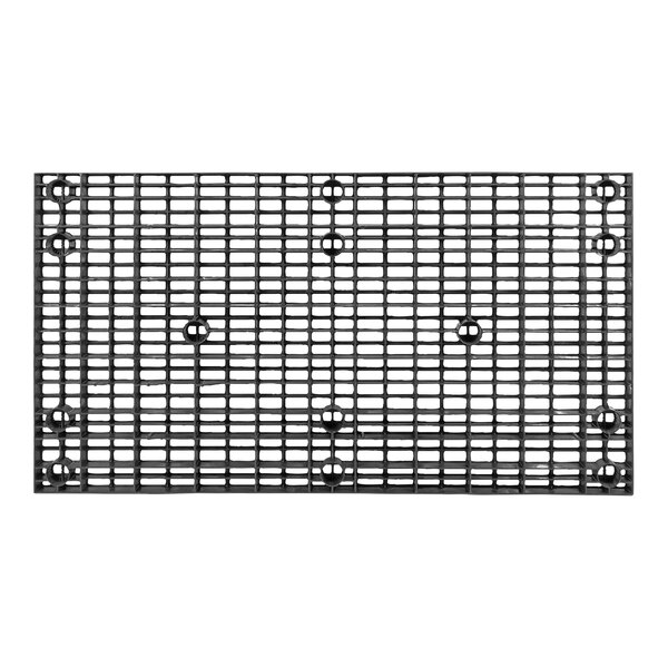 SPC Retail BM660336 Benchmaster 66" x 36" Black Plastic Grid Top ...
