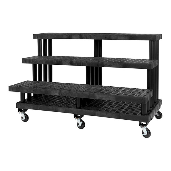 SPC Retail SC664203W Benchmaster 66" x 39" x 42" Black Heavy-Duty ...