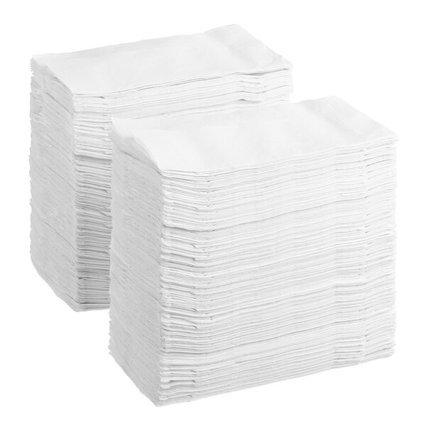 Dixie White 1-Ply Mini Fold Paper Napkin - 6000/Case