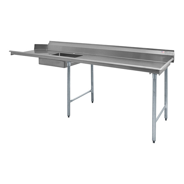 Eagle Group SDTR96163 96" Right Side 16 Gauge 304 Type Stainless Steel ...