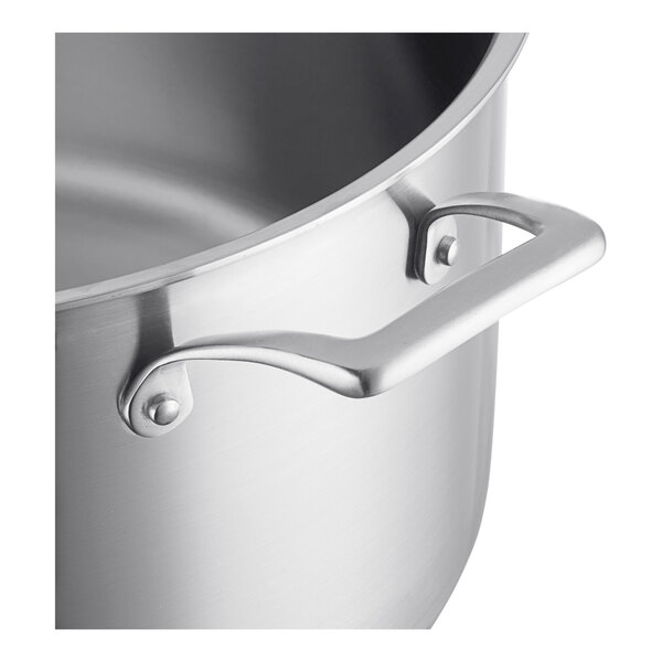Vigor SS3 Series 10 Qt. Tri-Ply Stainless Steel Brazier with Cover