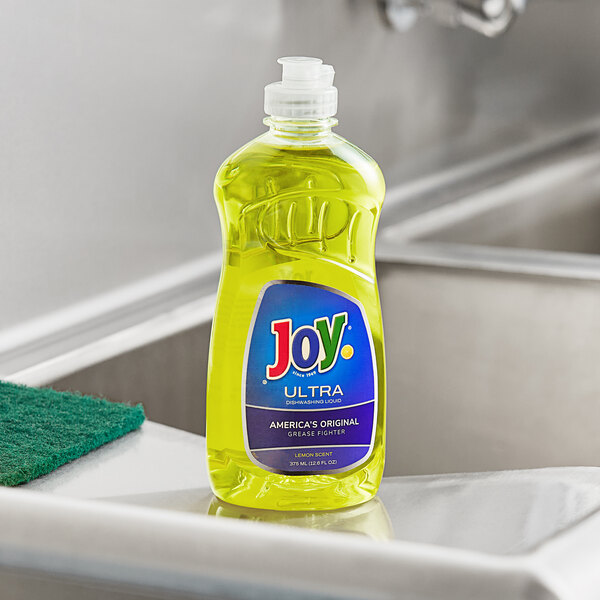JoySuds Joy Ultra 43600 12.6 oz. Lemon Scented Dishwashing Liquid - 25/Case