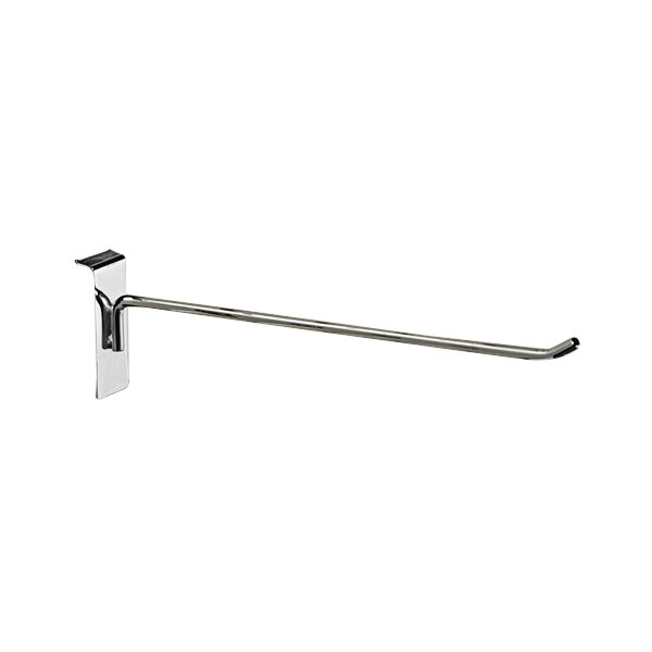 8" Chrome Peg Hook for Slatwall Merchandisers