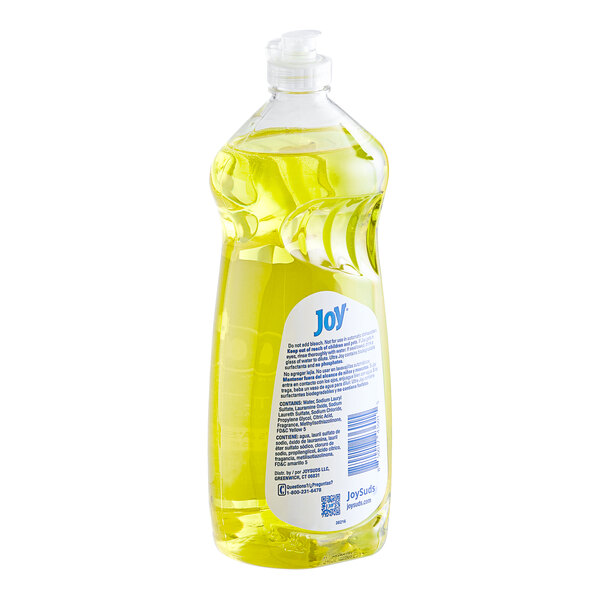 JoySuds Joy Ultra 43601 30 oz. Lemon Scented Dishwashing Liquid - 10/Case