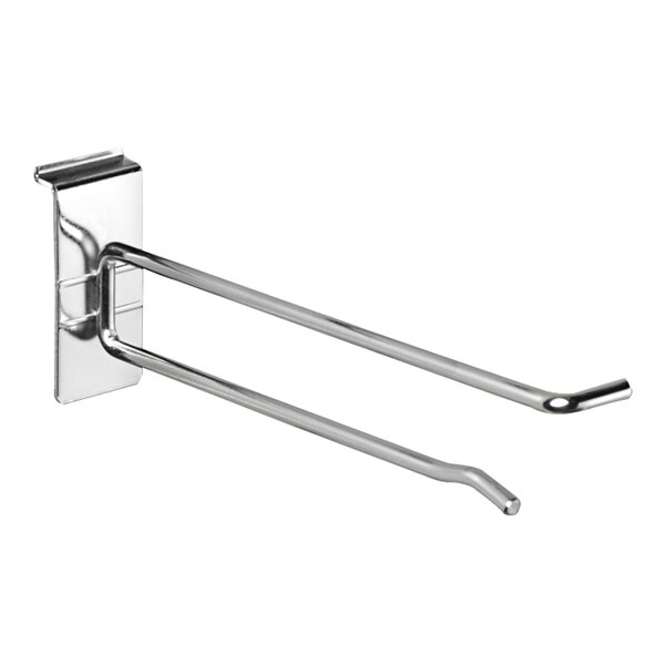 8" Chrome Scanning Hook for Slatwall Merchandisers